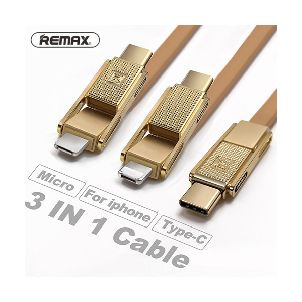 قیمت و خرید کابل تبدیل Usb به لایتنینگ Microusb Usb C ریمکس مدل