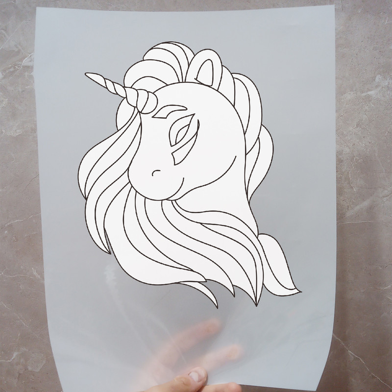 قیمت و خرید استیکر پارچه و لباس مدل dtf طرح یونیکورن کد H20.1042 مجموعه 3 عددی