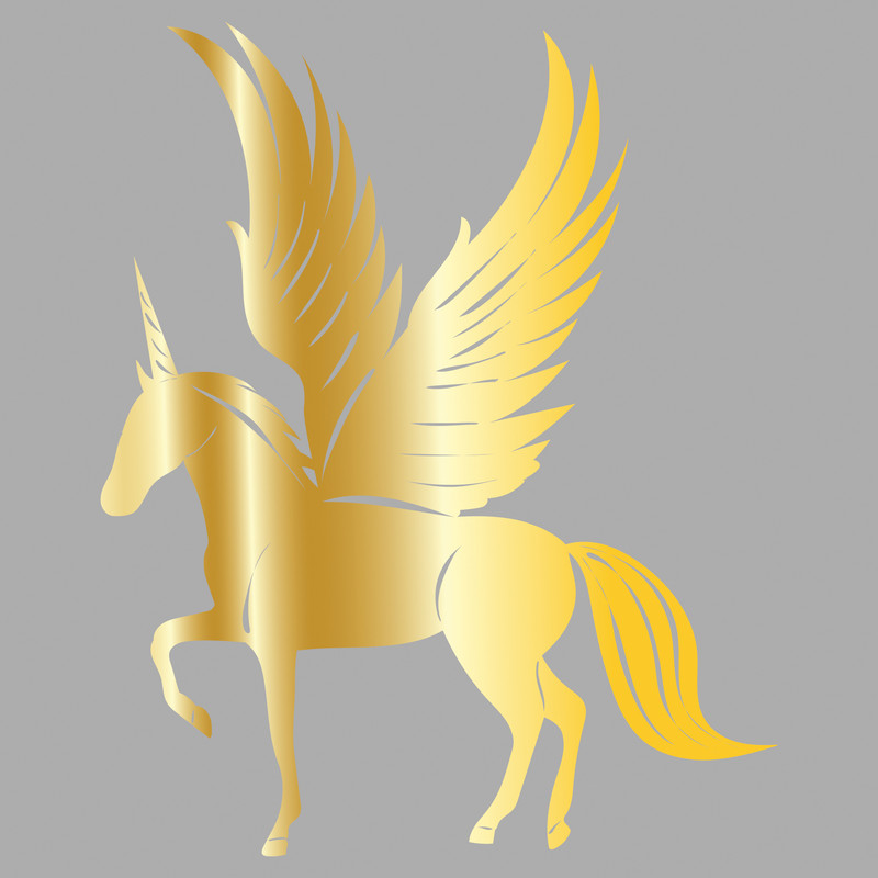 قیمت و خرید استیکر پارچه و لباس مدل dtf طرح یونیکورن کد H20.1130 مجموعه 3 عددی