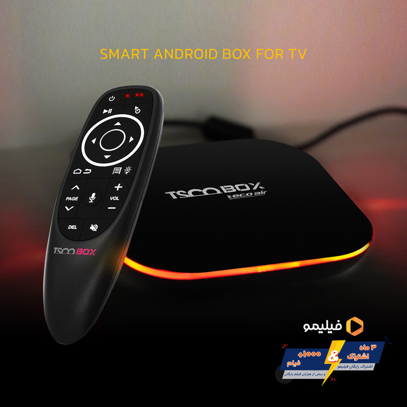 قیمت و خرید اندروید باکس تسکو مدل TAB ECO AIR به همراه ایر ماوس و اشتراک سه ماهه فیلیمو