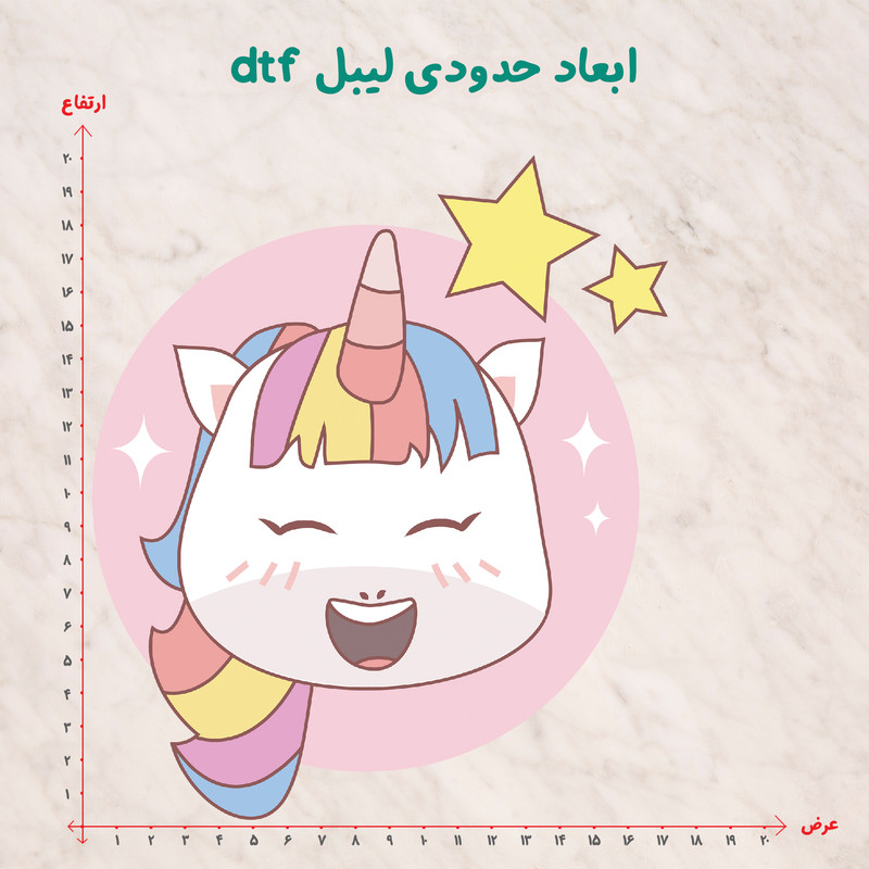 قیمت و خرید استیکر پارچه و لباس مدل dtf طرح یونیکورن کد H20.173 مجموعه 3 عددی