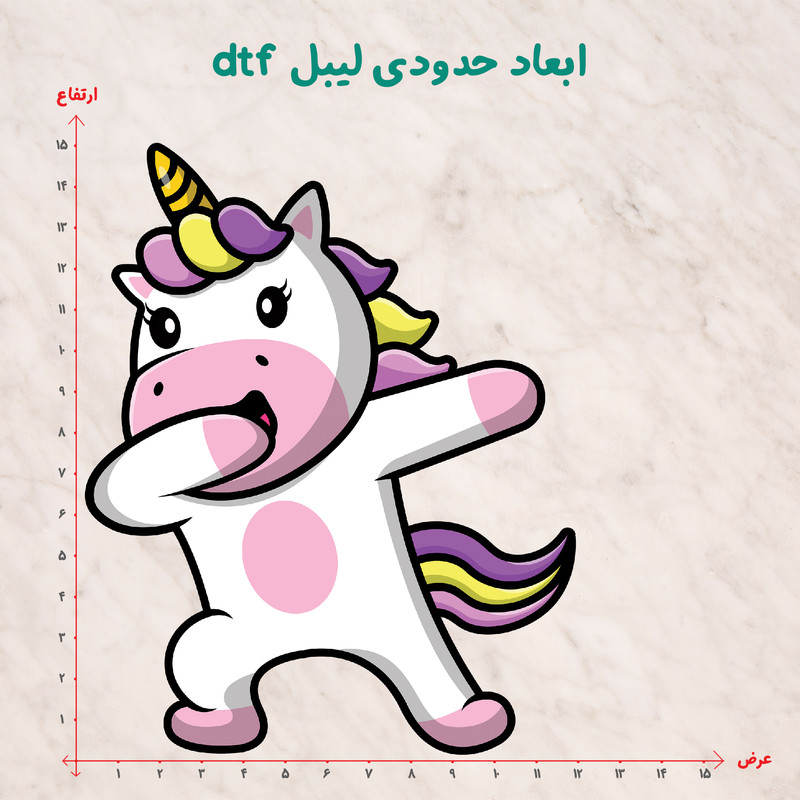 قیمت و خرید استیکر پارچه و لباس مدل dtf طرح یونیکورن کد H15.950 مجموعه 4 عددی