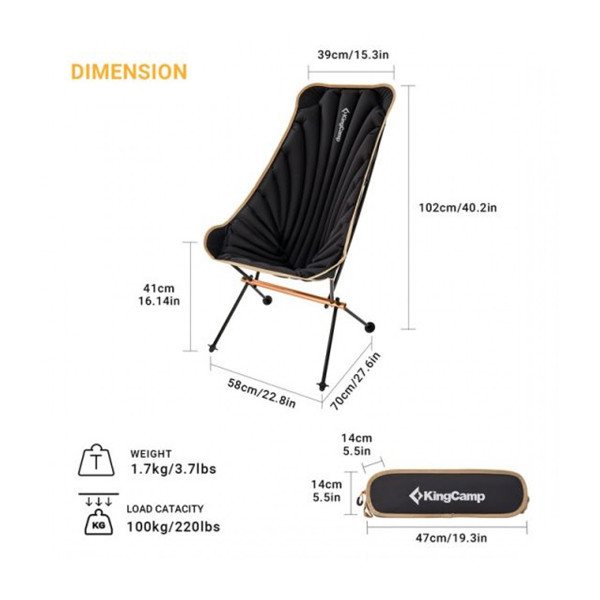 قیمت و خرید صندلی سفری کینگ کمپ مدل KC2034