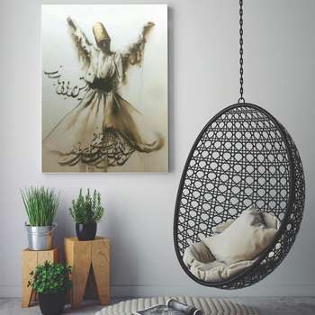 قیمت و خرید تابلو بوم مدل رقص سماع کد AR8060