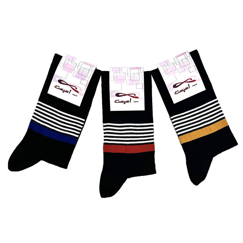 قیمت و خرید جوراب ساق بلند مردانه اسپست مدل ASP-XSH-RN2 مجموعه 3 عددی