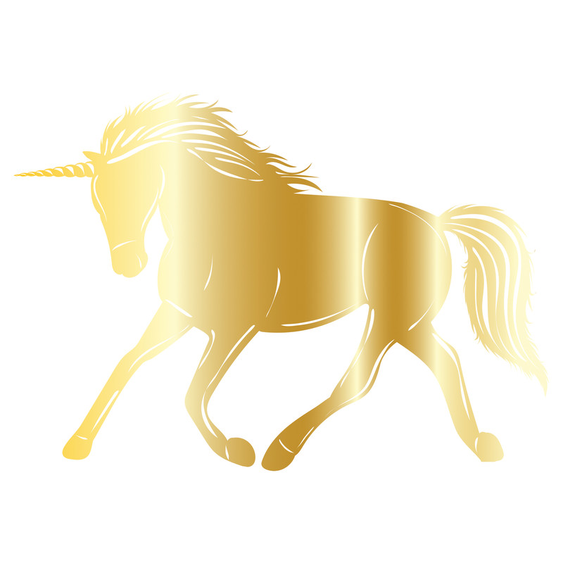 قیمت و خرید استیکر پارچه و لباس مدل dtf طرح یونیکورن کد H15.1109 مجموعه 4 عددی