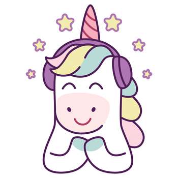 قیمت و خرید استیکر پارچه و لباس مدل dtf طرح یونیکورن کد H20.836 مجموعه 3 عددی