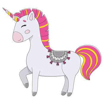 قیمت و خرید استیکر پارچه و لباس مدل dtf طرح یونیکورن کد H20.868 مجموعه 3 عددی