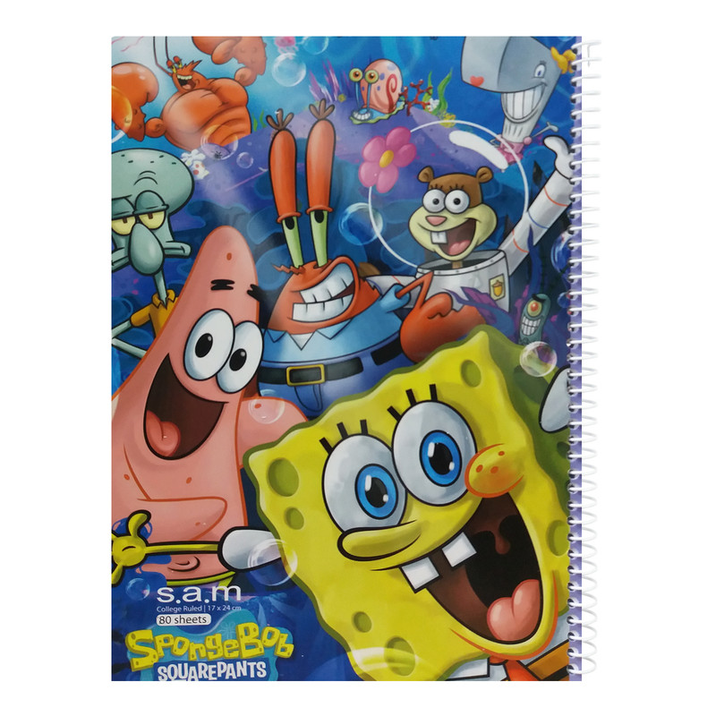 قیمت و خرید دفتر مشق 80 برگ سم مدل spongebob-5182 کد 126606