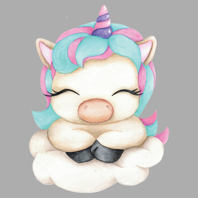 مشخصات، قیمت و خرید استیکر پارچه و لباس مدل dtf طرح یونیکورن کد H15.151 مجموعه 4 عددی | دیجی‌کالا