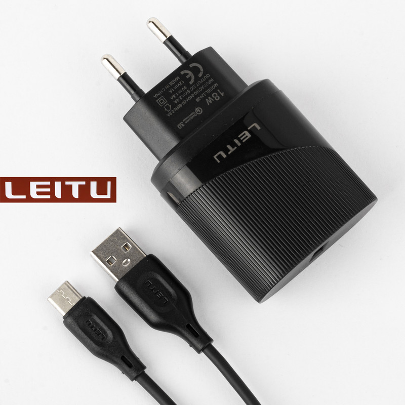 قیمت و خرید شارژر دیواری لیتو مدل LH-28 18W به همراه کابل تبدیل USB-C