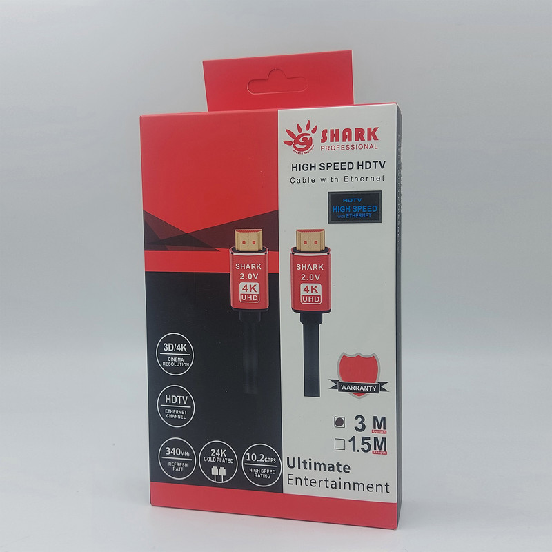 قیمت و خرید کابل HDMI شارک مدل 2016P 60htz-2K4K طول 3 متر