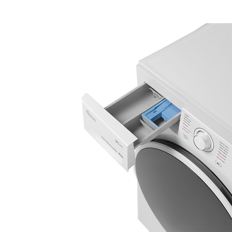 قیمت و خرید ماشین لباسشویی جی پلاس مدل GWM-L87W ظرفیت 8 کیلوگرم