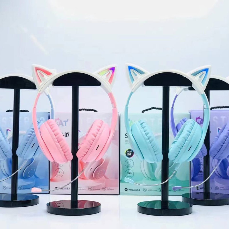 قیمت و خرید هدفون بلوتوثی مدل STN-07 طرح Cat