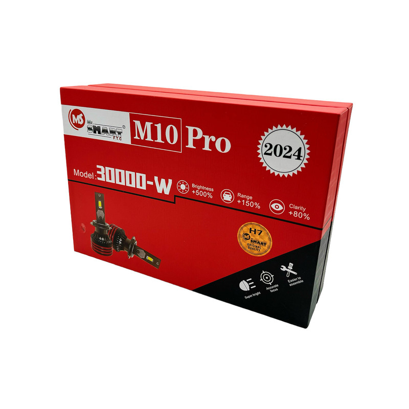 قیمت و خرید هدلایت لامپ خودرو مدل M10 PRO‌ پایه H7 بسته دو عددی