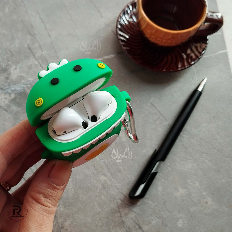 قیمت و خرید کاور رامیلا طرح دایناسور مدل Green Dino مناسب برای کیس اپل