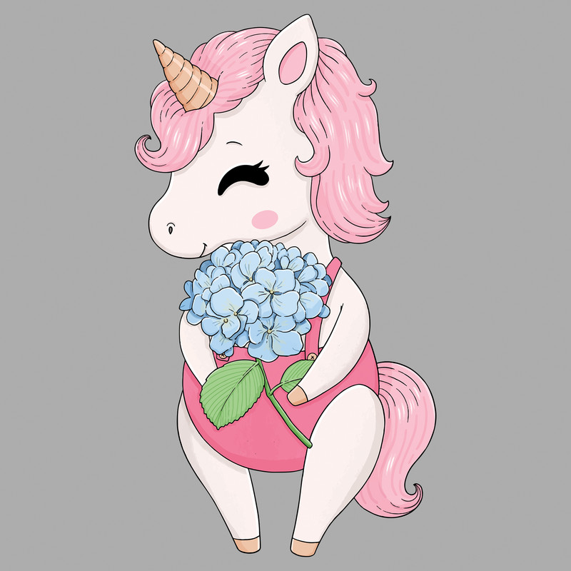 قیمت و خرید استیکر پارچه و لباس مدل dtf طرح یونیکورن کد H20.962 مجموعه 3 عددی