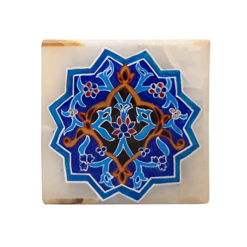 قیمت و خرید جعبه سنگ مرمر طرح اسلیمی مدل EG0031