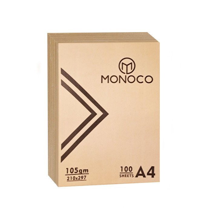 قیمت و خرید کاغذ کرافت مونوکو کد A4-105 بسته 100 عددی