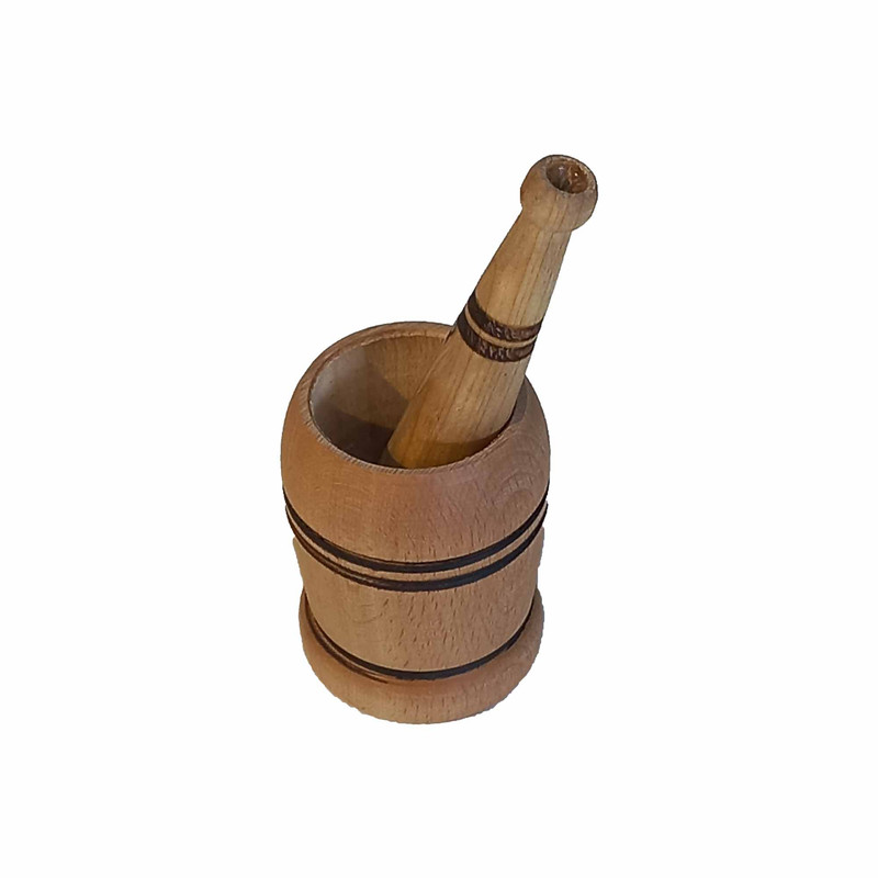 قیمت و خرید هاون گوراب چوب چوبی کد AL4002