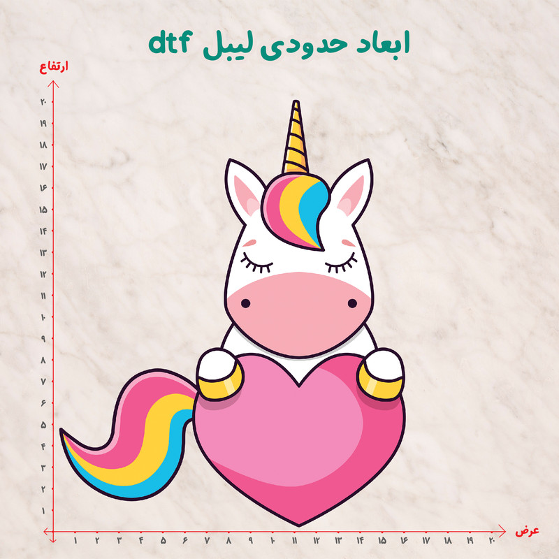 قیمت و خرید استیکر پارچه و لباس مدل dtf طرح یونیکورن کد H20.269 مجموعه 3 عددی