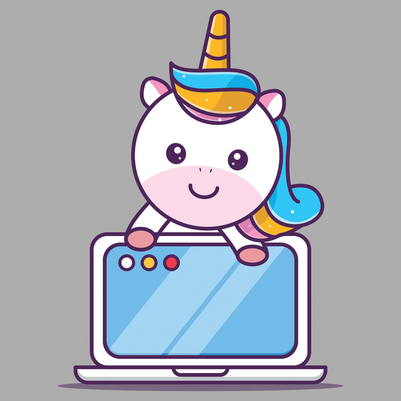 قیمت و خرید استیکر پارچه و لباس مدل dtf طرح یونیکورن کد H15.784 مجموعه 4 عددی