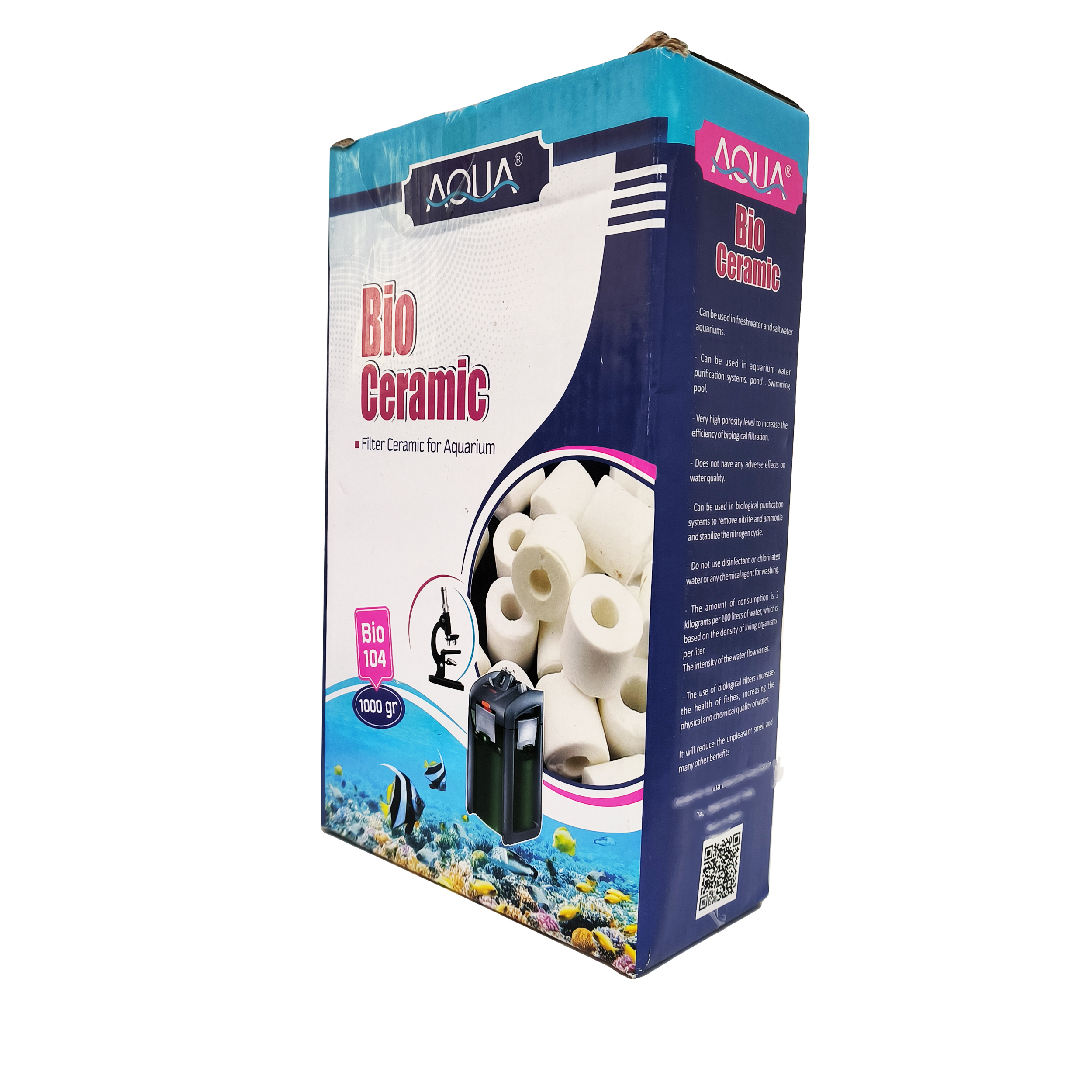 ⭐️ خرید اینترنتی سرامیک آکواریوم آکوا مدل Bio Ceramic وزن 1000 گرم ...
