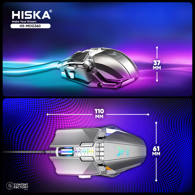 قیمت و خرید ماوس مخصوص بازی هیسکا مدل HX-MOG360