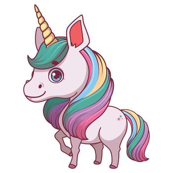 قیمت و خرید استیکر پارچه و لباس مدل dtf طرح یونیکورن کد H15.855 مجموعه 4 عددی