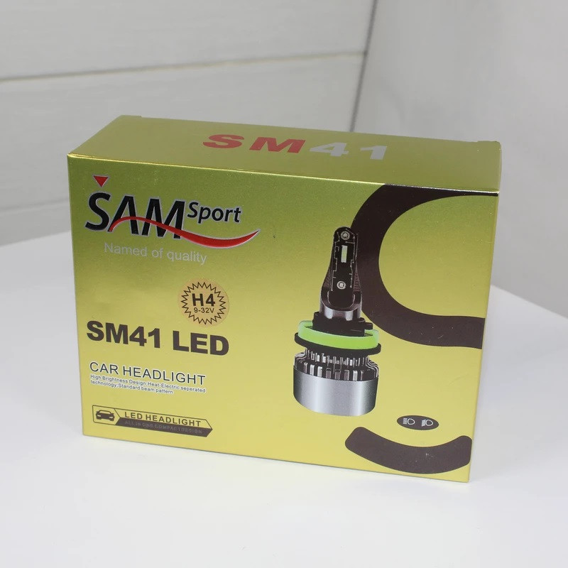 قیمت و خرید لامپ هدلایت موتور سیکلت سام مدل SM41 کد H4 بسته 2 عددی