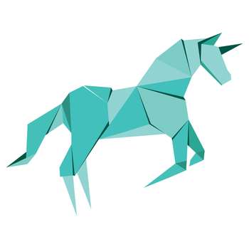 قیمت و خرید استیکر پارچه و لباس مدل dtf طرح یونیکورن کد H20.259 مجموعه 6 عددی