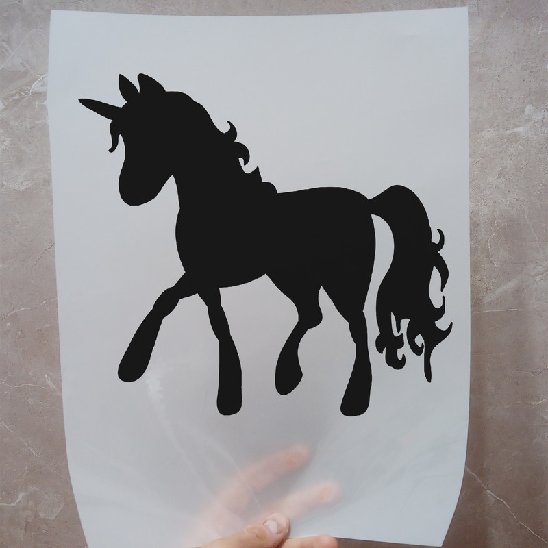 قیمت و خرید استیکر پارچه و لباس مدل dtf طرح یونیکورن کد H20.1218 مجموعه 3 عددی