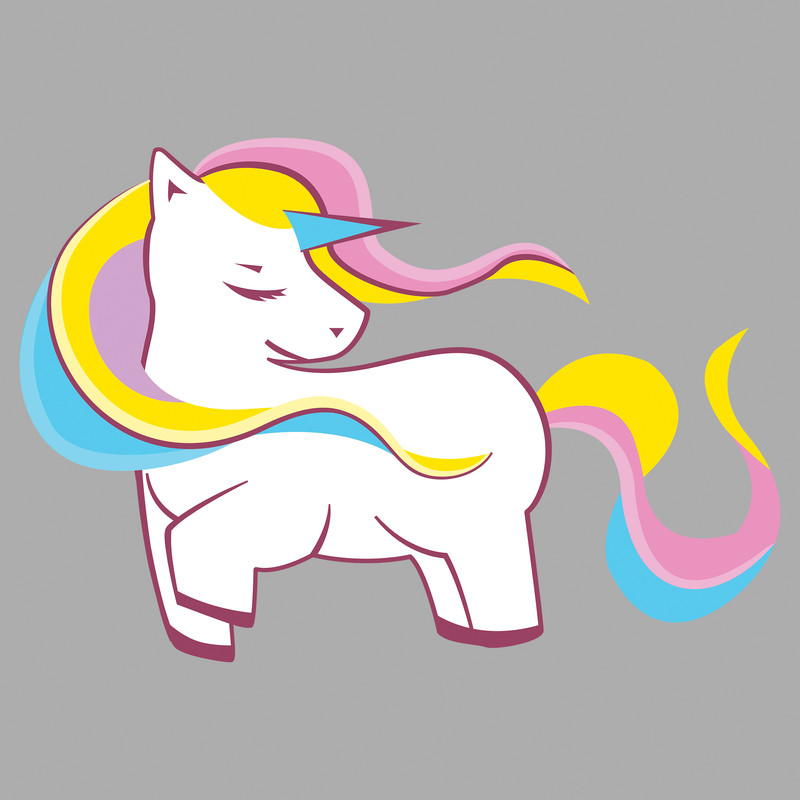 قیمت و خرید استیکر پارچه و لباس مدل dtf طرح یونیکورن کد H20.602 مجموعه 3 عددی