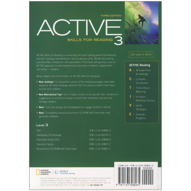 قیمت و خرید کتاب ACTIVE Skills for Reading 3 3rd Edition اثر Neil J. Anderson انتشارات اف تي پرس