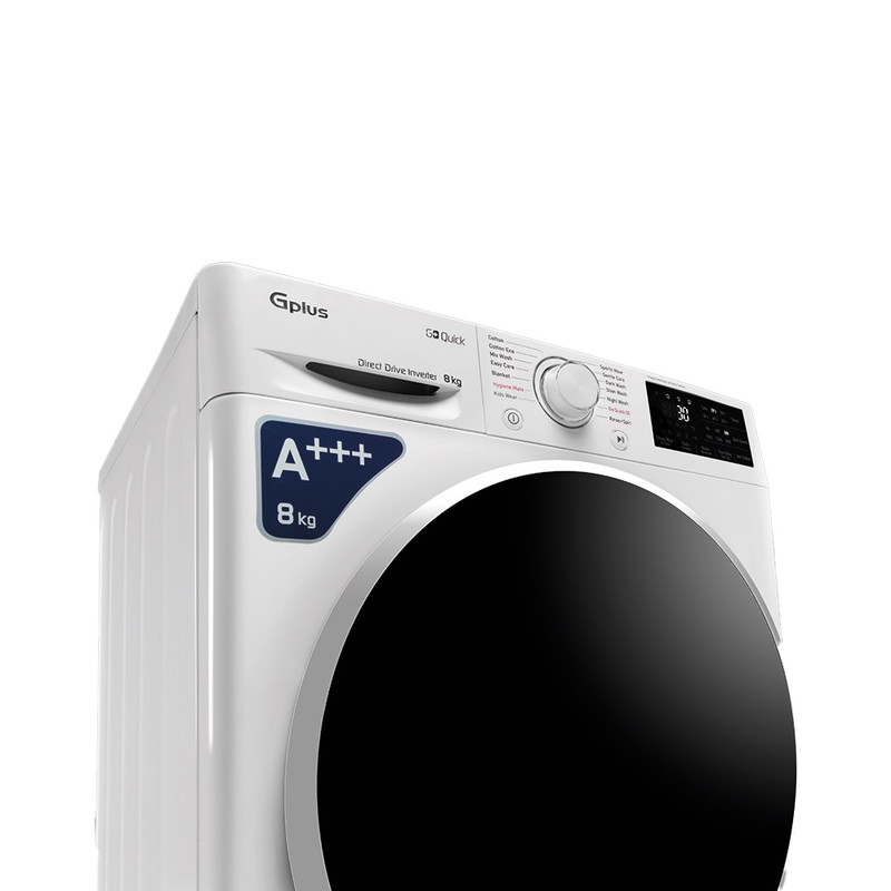 قیمت و خرید ماشین لباسشویی اتوماتیک جی پلاس مدل GWM-P87S ظرفیت 8 کیلوگرم