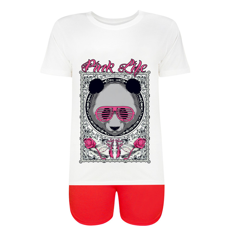 قیمت و خرید ست تیشرت و شلوارک زنانه کد SKSHG 0004-54