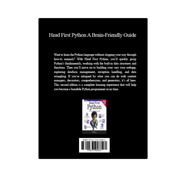 قیمت و خرید کتاب Head First Python A Brain-Friendly Guide اثر Paul ...