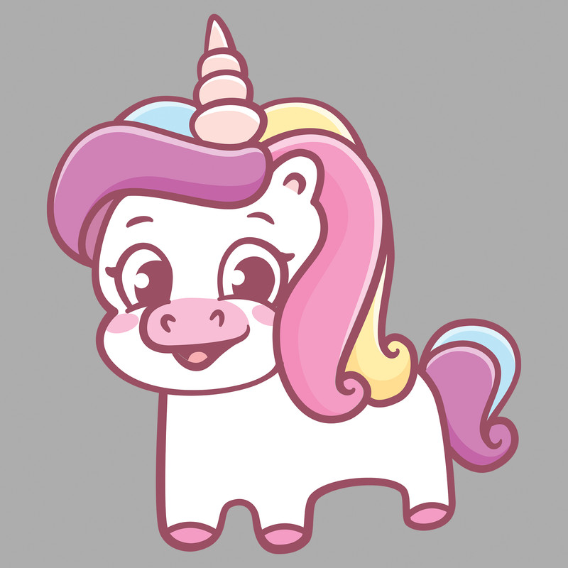 قیمت و خرید استیکر پارچه و لباس مدل dtf طرح یونیکورن کد H15.970 مجموعه 4 عددی