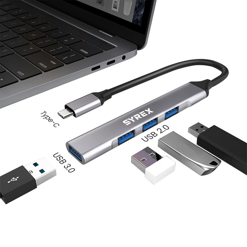قیمت و خرید هاب 4 پورت USB0.3 سایرکس مدل SX-CU9005