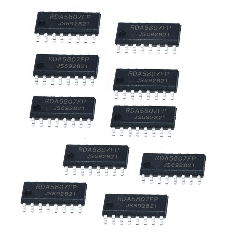 قیمت و خرید آی سی گیرنده رادیو مدل RDA5807FP بسته 10 عددی