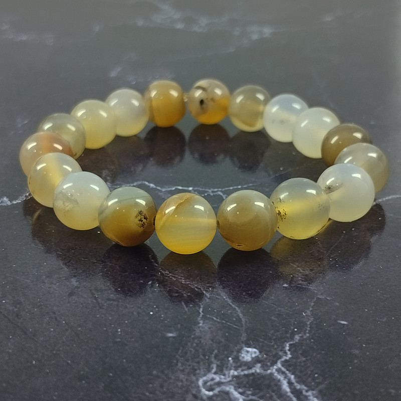 قیمت و خرید دستبند سلین کالا مدل سنگ عقیق شجر اصل اسپرت کد 108