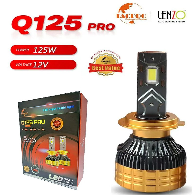 قیمت و خرید لامپ هدلایت خودرو تک پرو مدل Q125 pro بسته 2 عددی