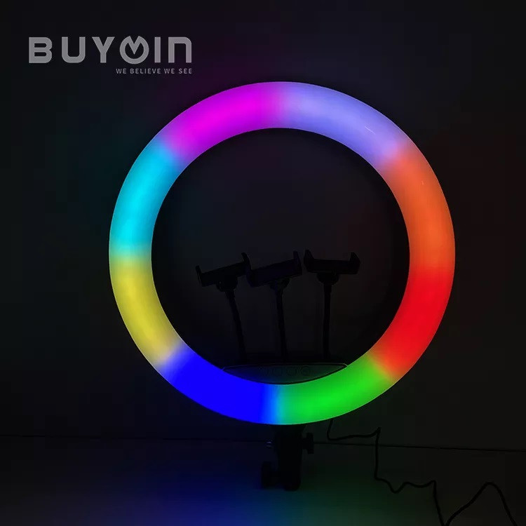 قیمت و خرید رینگ لایت مدل LJJ-26 RGB LED