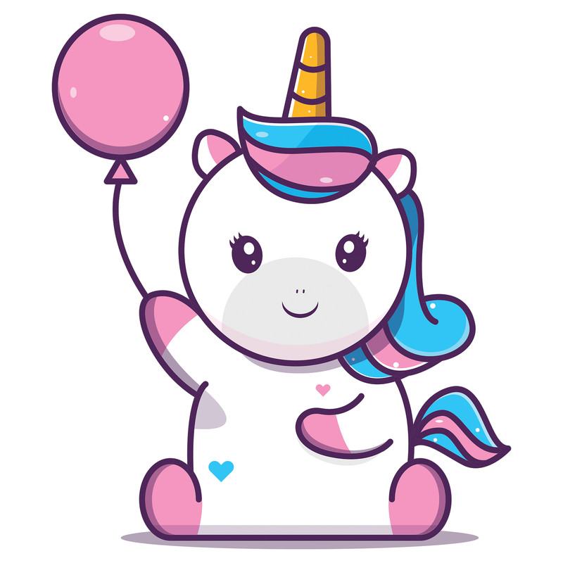 قیمت و خرید استیکر پارچه و لباس مدل dtf طرح یونیکورن کد H20.919 مجموعه 3 عددی