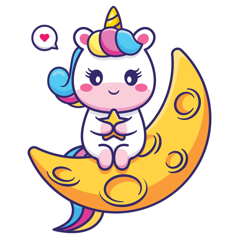 قیمت و خرید استیکر پارچه و لباس مدل dtf طرح یونیکورن کد H20.636 مجموعه 3 عددی