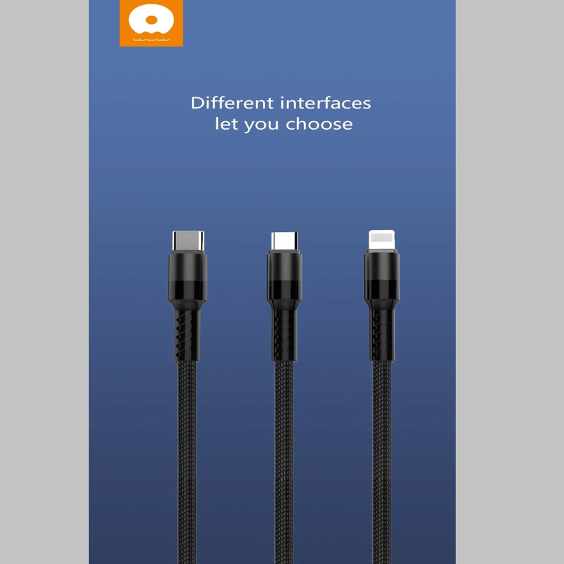 قیمت و خرید کابل تبدیل USB به لایتنینگ دبلیو یو دبلیو مدل X157 طول 1 متر