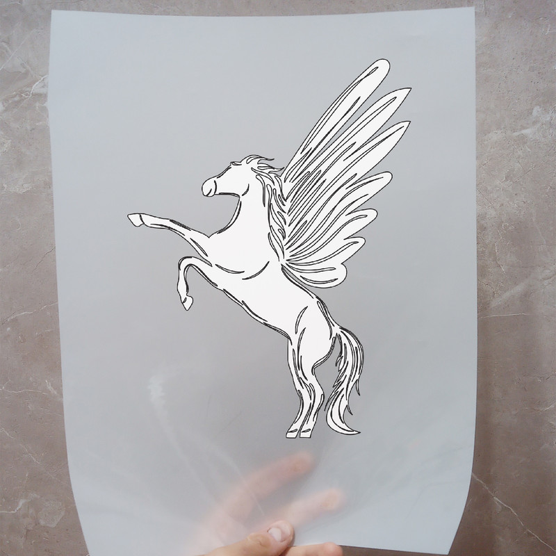 قیمت و خرید استیکر پارچه و لباس مدل dtf طرح یونیکورن کد H20.1089 مجموعه 3 عددی