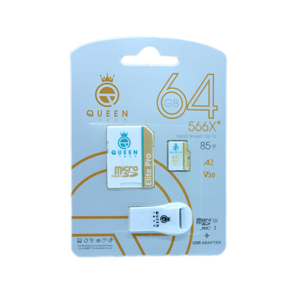 قیمت و خرید کارت حافظه Micro SDXC کوئین تک مدل Elite pro A2-V30-566X PLUS کلاس 10 استاندارد UHS ...