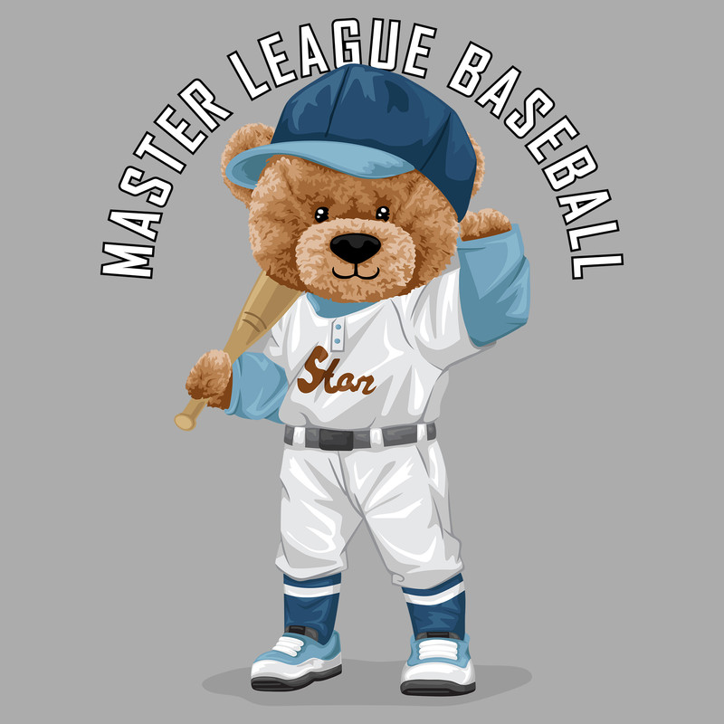 قیمت و خرید استیکر پارچه و لباس مدل dtf طرح تدی کد H15.65 مجموعه 4 عددی