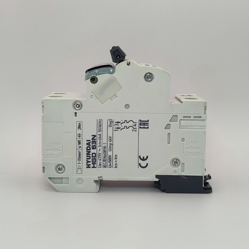 قیمت و خرید فیوز مینیاتوری دو پل 16 آمپر هیوندای مدل HGD 63N